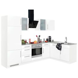 Wiho-Küchen wiho Küchen Winkelküche Cali, ohne E-Geräte, Stellbreite 280 x 170 cm, grau|weiß
