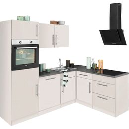 Wiho-Küchen wiho Küchen Winkelküche Cali, ohne E-Geräte, Stellbreite 230 x 170 cm, beige|grau
