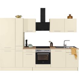 Wiho-Küchen wiho Küchen Küchenzeile Ela, Breite 310 cm, Soft-Close-Funktion, höhenverstellbare Füße, gelb