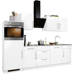 Wiho-Küchen wiho Küchen Küchenzeile Cali, ohne E-Geräte, Breite 280 cm, grau|weiß