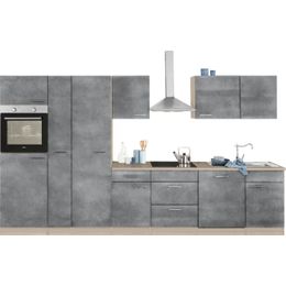 Wiho-Küchen wiho Küchen Küchenzeile Zell, ohne E-Geräte, Breite 360 cm, grau
