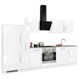Wiho-Küchen wiho Küchen Küchenzeile Cali, mit E-Geräten, Breite 310 cm, grau|weiß