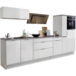Optifit Küchenzeile Tara, ohne E-Geräte, mit Vollauszug und Soft-Close-Funktion, Breite 320 cm, weiß