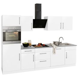 Wiho-Küchen wiho Küchen Küchenzeile Cali, ohne E-Geräte, Breite 280 cm, grau|weiß