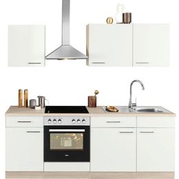Wiho-Küchen wiho Küchen Küchenzeile Zell, ohne E-Geräte, Breite 220 cm, weiß