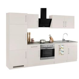 Wiho-Küchen wiho Küchen Küchenzeile Cali, mit E-Geräten, Breite 280 cm, beige
