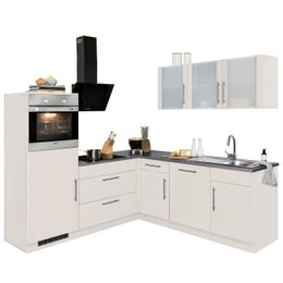 Wiho-Küchen wiho Küchen Winkelküche Cali, ohne E-Geräte, Stellbreite 210 x 220 cm, beige|grau