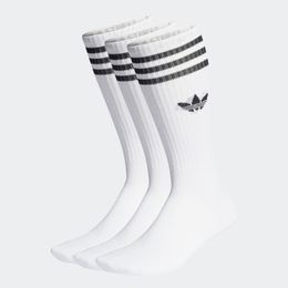 Adidas Solid Crew Socken, 3 Paar