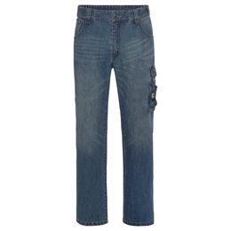 Northern Country Arbeitshose Multipocket Jeans (aus 100% Baumwolle, robuster Jeansstoff, comfort fit) mit dehnbarem Bund, mit 9 praktischen Taschen, blau