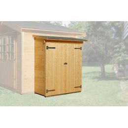 Weka Anbauschrank Anbauschrank für modernes Schraubsystem, 65 x 129 cm, lasiert, braun