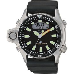 Taucheruhr Citizen "Promaster Marine Aqualand, JP2000-08E" Armbanduhren schwarz Taucheruhren