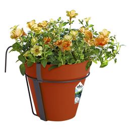 Deuba® Blumentopf Terrakotta 20x28cm mit Halterung