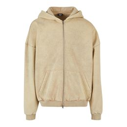 Urban Classics Zip-Up Hoodie male Beige size M