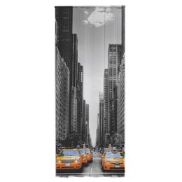 Standom Falttür Schiebetür Tür mit Motiv Taxi für Türbreite bis 83 cm H. 203 cm (1 Karton, 1-St., 1 Set), teils vormontiert, bunt