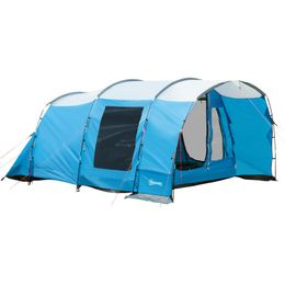 Outsunny Campingzelt mit Erdspieße, Tragetasche und Spannseilen blau (Farbe: blau)