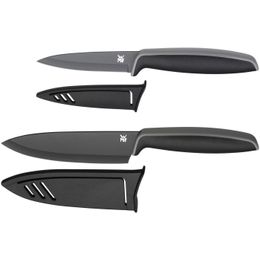 WMF Messer-Set Touch (Set, 2-tlg), mit passenden Schutzhüllen, schwarz