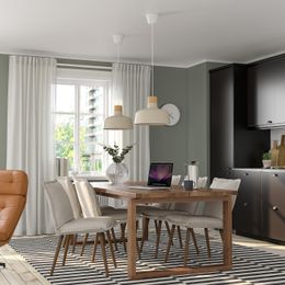 IKEA MÖRBYLÅNGA / KLINTEN Tisch und 6 Stühle