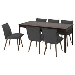 IKEA EKEDALEN / KLINTEN Tisch und 6 Stühle