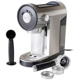 Unold Elektro Unold Piccopresso Espressomaschine mit Siebträger Edelstahl, Schwarz 1360 W