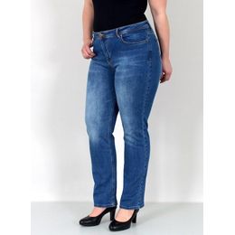 ESRA Straight-Jeans FG1 Damen Jeans High Waist Straight Fit