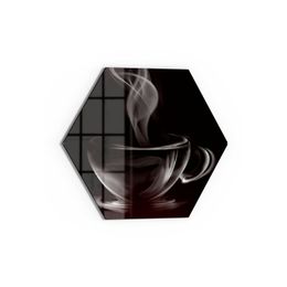 DEQORI Magnettafel 'Tasse aus Kaffeedampf'