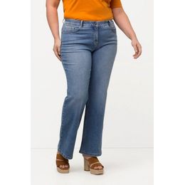 Ulla Popken Regular-fit-Jeans Marlenejeans Mary weites Bein Komfortbund