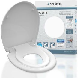 Schütte Schütte - wc Sitz family white, Duroplast Toilettendeckel mit Absenkautomatik und Schnellverschluss, wc Sitz Kinder, Klobrille - Weiß