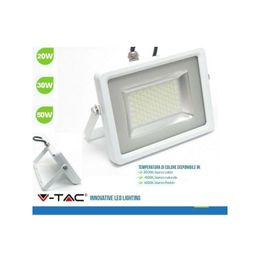 Meditrade GmbH V-tac led-scheinwerfer smd 10W 20W 30W 50W 100W ultra slim outdoor weiss farbe 100 Watt Naturweiß - Naturweiß