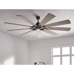 Kichler Deckenventilator GENTRY mit Holz Licht und Fernbedienung, verstellbar Ø216cm