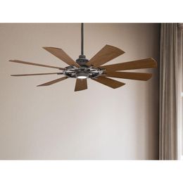 Kichler Deckenventilator gentry mit Holz, Licht und Fernbedienung, verstellbar Ø165cm