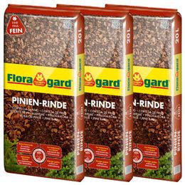 Floragard - Pinienrinde extra fein 2-8 mm 3x20l