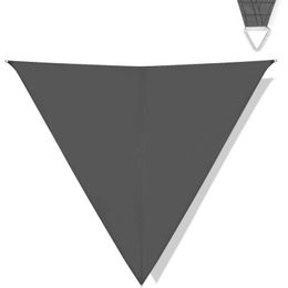 Premium Sonnensegel – Dreieckig – ∆ 360 cm – Wasserfest – Grau – Inklusive Aufbewahrungstasche und Seil