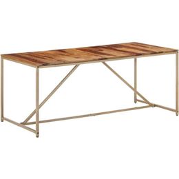 MAISONCHIC Esstisch Tisch für Wohnzimmer, Küche, Esszimmer 180 x 90 x 76 cm Massivholz DE18177