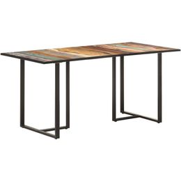 MAISONCHIC Esstisch Tisch für Wohnzimmer, Küche, Esszimmer 160 cm Altholz Massiv DE21168