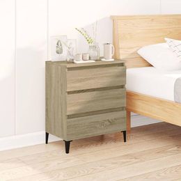 MAISONCHIC Sideboard Highboard Kommode für Wohnzimmer Küche Sonoma-Eiche 60x35x70 cm Holzwerkstoff DE18146