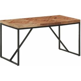 MAISONCHIC Esstisch Tisch für Wohnzimmer, Küche, Esszimmer 140x70x76 cm Massivholz Akazie und Mango DE48831