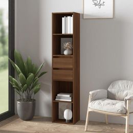 MAISONCHIC Bücherregal Küchenregal Regal für Wohnzimmer Büro und Flur Braun Eichen-Optik 36x30x171 cm Holzwerkstoff DE27216