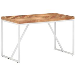 MAISONCHIC Esstisch Tisch für Wohnzimmer, Küche, Esszimmer 120x60x76 cm Massivholz Akazie und Mango DE39274