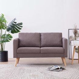 MAISONCHIC - 2-Sitzer-Sofa Loungesofa Couch Modern Stoff Taupe DE32750