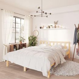 MAISONCHIC Massivholzbett Doppelbett Bett für Schlafzimmer Kiefer 120x200 cm DE99635