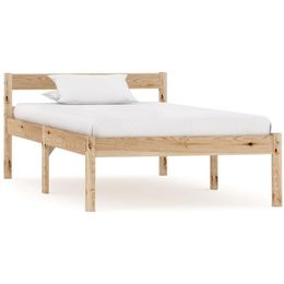 MAISONCHIC Massivholzbett Einzelbett Bett für Schlafzimmer Kiefer 100x200 cm DE22130