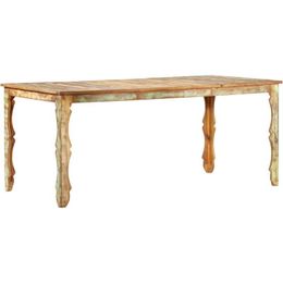 MAISONCHIC Esstisch Tisch für Wohnzimmer, Küche, Esszimmer 180 x 90 x 76 cm Recyceltes Massivholz DE37169