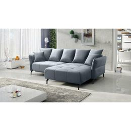 Furnix - Ecksofa kaiross 133x234 cm el 23 Grau