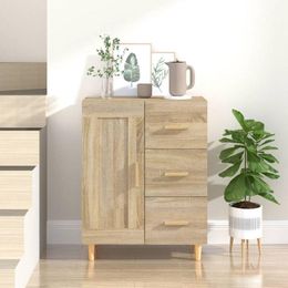 MAISONCHIC Sideboard Kommode für Wohnzimmer Küche Sonoma-Eiche 69,5x34x90 cm Holzwerkstoff DE36405