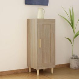 MAISONCHIC Sideboard Kommode für Wohnzimmer Küche Sonoma-Eiche 34,5x34x90 cm Holzwerkstoff DE56172