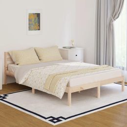 MAISONCHIC Massivholzbett Doppelbett Bett für Schlafzimmer Kiefer 140x200 cm DE69496