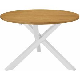 MAISONCHIC Esstisch Tisch für Wohnzimmer, Küche, Esszimmer Weiß 120x75 cm mdf DE72662