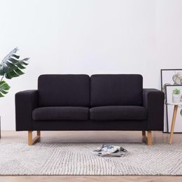 MAISONCHIC - 2-Sitzer-Sofa Loungesofa Couch Modern Stoff Schwarz DE80876