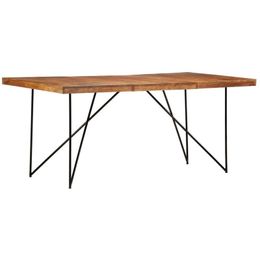 MAISONCHIC Esstisch Tisch für Wohnzimmer, Küche, Esszimmer 180 x 90 x 76 cm Massivholz Akazie DE41146