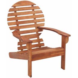 MAISONCHIC Adirondack-Stuhl Wohnzimmerstuhl Stuhl für Esszimmer Wohnzimmer & Schlafzimmer Massivholz Akazie DE74560 - Braun